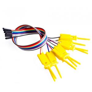 Jual TEST CLIP HOOK CABLE ANALYZER JUMPER DUPONT 10 LINE FEMALE ARDUINO ...