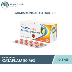Jual Cataflam 50 Mg 10 Tablet / Pereda Nyeri - Jakarta Pusat - Apotek Mandjur | Tokopedia