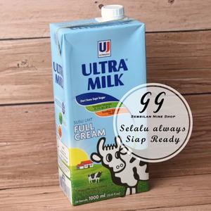 Jual ULTRA MILK Susu UHT FULL CREAM 1000 ML 1 Liter Ultrajaya Susu Sapi ...