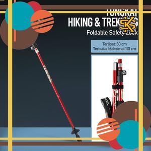 Jual Tongkat Hiking Trekking 110 Cm Foldable 30 Cm With Safety Lock 101 ...