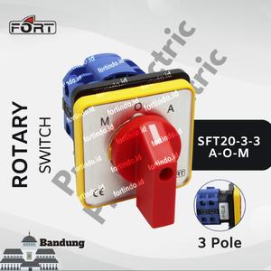 Jual Rotary Switch SFT20-3-3 SA16 A-O-M 3P MERK Fort Selector Saklar ...