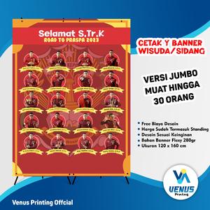 Jual Premium !! Banner Sidang 30 Orang Versi Jumbo, Banner Wisuda 30 ...