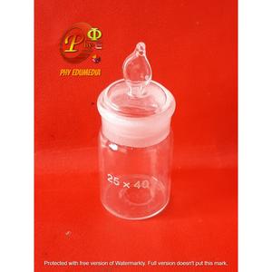 Jual Botol Timbang 25 x 40 mm / Weighing Bottle Tall Form With Glass ...