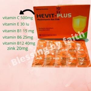 Jual Hevit-Plus 10 Tablet / multivitamin dan zink - Kota Surabaya ...