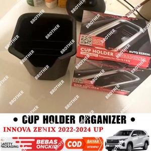Jual Cup Holder Organizer Mobil Innova Zenix 2022 2024 2025 - Hitam ...