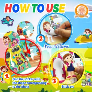 Jual Concentration Training Sticker Book / Buku Sticker Anak / English ...
