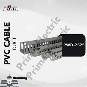 Jual FORT - PWD / PVC CABLE DUCT / DENGAN SLOT LUBANG ABU ABU - PWD ...