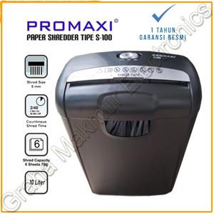Jual PROMAXI S100 STRIP CUT PAPER SHREDDER - MESIN PENGHANCUR KERTAS S ...