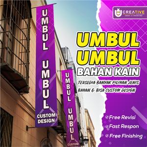 Jual Premium !! Cetak Spanduk / Umbul - Umbul Bahan Kain Custom Design ...