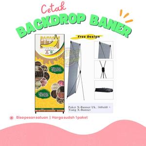 Jual Best Seller !! X benner / Spanduk promosi + Tiang besi kokoh ...