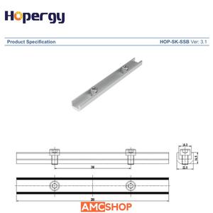 Jual Hopergy Rail Splice Joiner Mounting Solar PV Solar Module Panel ...