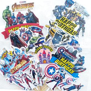 Jual Sya7 Topper Ultah Avenger, Captain Amerika, Transformer dan ...