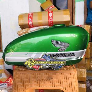 Jual new tengki CB100 CB125 HIJAU SIRIP PUTIH tengki cb press galvanis ...