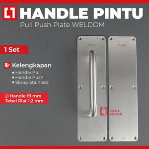 Jual pojok Pull Push Handle Pintu Sn Plate Dorong Tarik Gagang ...