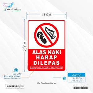 Jual n ob sticker safety sign k3 rambu alas kaki harap dilepas el ...