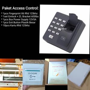 Jual Paket Access Control 12 Fingerprint X6 untuk Pintu Kayu/Besi ...