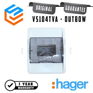 Jual Hager Kotak Box MCB Outbow Tanam VS104TVA Transparant 4 Modul ...