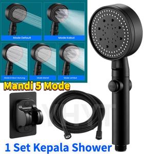 Jual Kepala Shower Mandi Hitam Premium Shower Head Set - BraketShow - Kota Tangerang Selatan ...
