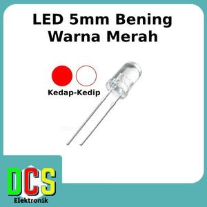 Jual LED kedap kedip 5mm warna putih menyala merah - Kota Bandung - DCS Elektronik | Tokopedia