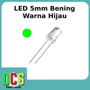 Jual LED 5mm warna bening clear menyala warna hijau - Kota Bandung ...