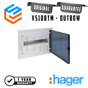 Jual Hager Kotak Box MCB Outbow Tanam VS108TM Transparant 8 Modul ...
