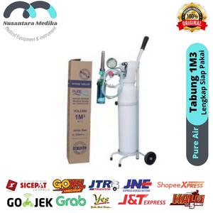Jual TABUNG BARU 1M3 ISI OKSIGEN + REGULATOR PERNAFASAN + TROLLY - Kota Bogor - bersamamu12 ...