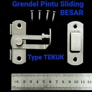 Jual Grendel Pintu Sliding Tekuk Besar 5+5 Cm Stainless Steel - Jakarta ...