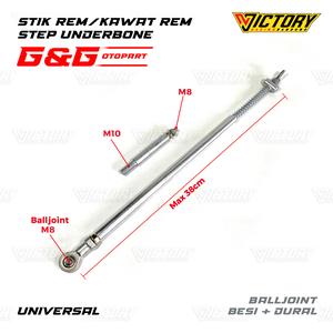Jual STIK REM TIANG REM FOOT STEP UNDERBONE MODEL LURUS BALLJOINT ...
