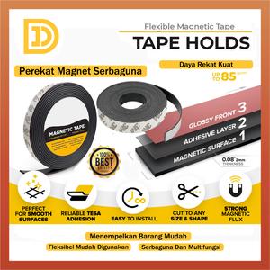 Jual Magnet Strip Adhesive Tape Flexible Permeter Magnetic List Double ...