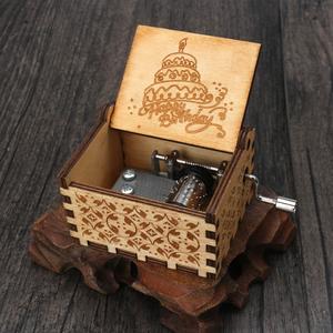 Jual Kotak Musik Kayu Wooden Music Box Kotak Music Kayu Happy Birthday ...