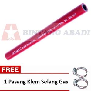 Jual Iwara Selang Regulator Kompor Gas Elpiji Merah 2 Meter Hose LPG ...