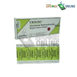 Jual CERINI TABLET 10MG (1 Strip isi 10 Tablet) - Kab. Bekasi - Apotek ...