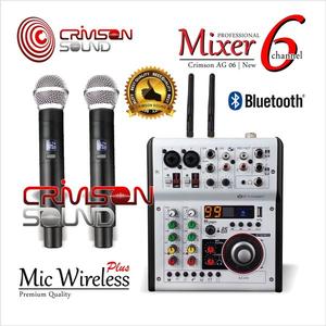 Jual MIXER 6 Channel BLUETOOTH 99 DSP Plus MIC WIRELESS Crimson AG-06 ...