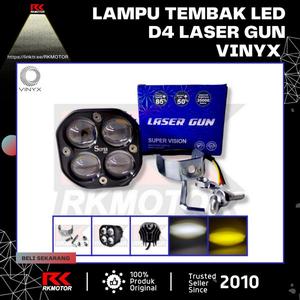 Jual Lampu Sorot LED Vinyx Laser Gun D4 Motor Mobil 40 Watt 2 Warna ...