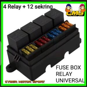 Jual box relay sekring mobil universal. fuse box plus relay. soket ...
