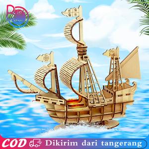 Jual ready stock Ship Model Kit Puzzle 3d Kayu Perahu Layar Model Kapal ...