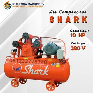 Jual Mesin kompresor Angin 10 Hp 1 Phase tekanan 8 Bar Shark Air ...