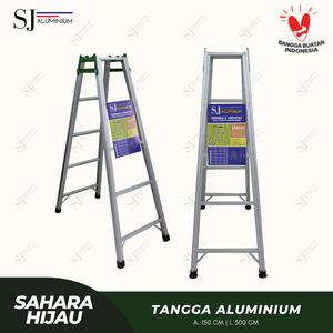 Jual Tangga Lipat Aluminium Ladder - Sahara Hijau Ukuran 1,5 Meter ...