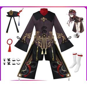 Jual Genshin Dampak Hutao Cosplay Kostum Seragam Wig Topi Anime Hu Tao ...