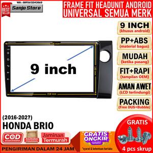 Jual Frame HONDA BRV ALL NEW MOBILIO BRIO Head Unit Android 9" in ...