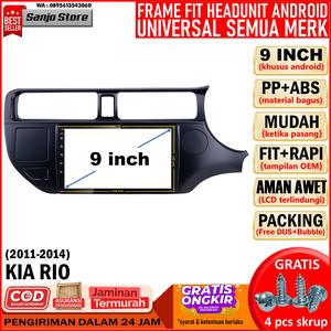 Jual Frame OEM 2012 KIA RIO Head Unit Android 9 inch Universal - Frame ...