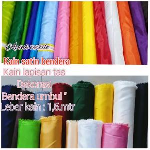 Jual kain bendera merah putih polos lebar kain 1.50cm bendera merah ...