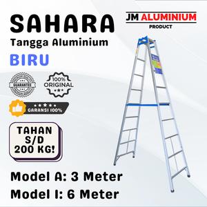 Jual Tangga Lipat Aluminium Ukuran 3 Meter/3M/300CM Tipe Sahara Biru ...