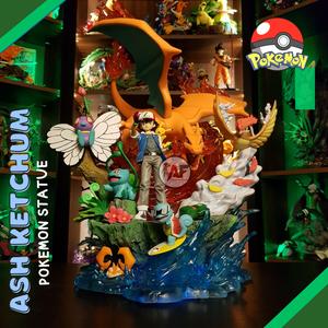 Promo Statue Pokemon Ash Ketchum Team EEG Studio Design Recast Cicil 0% ...