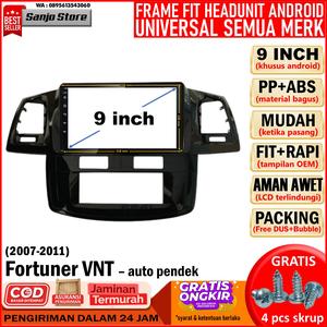 Jual Frame OEM 2007-2014 TOYOTA FORTUNER Head Unit Android 9 inch ...