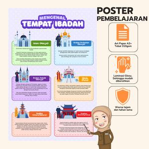Jual Poster Tempat Ibadah di Indonesia Wipe And Clean poster / Full ...
