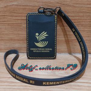 Jual Tempat Id Card Kemensos Kulit Holder Id Card Kulit Kementerian ...