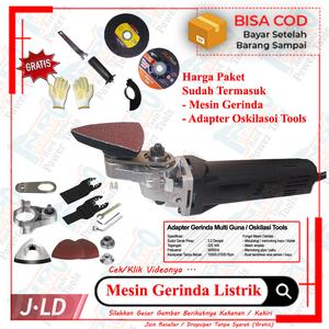 Jual Mesin Gerinda Listrik Kayu Besi Tangan 0802 + Mata Oscilating ...