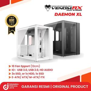 Jual Casing VENOM RX CASE DAEMON XLE-ATX ATX MATX ITX USB 3.0 USB 2.0 HD - Kota Yogyakarta ...