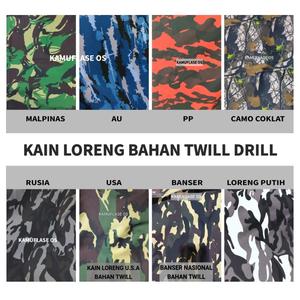 Jual BAHAN KAIN LORENG ARMY KAIN DRILL TWILL KAIN BANSER TNI AD AU PP ...